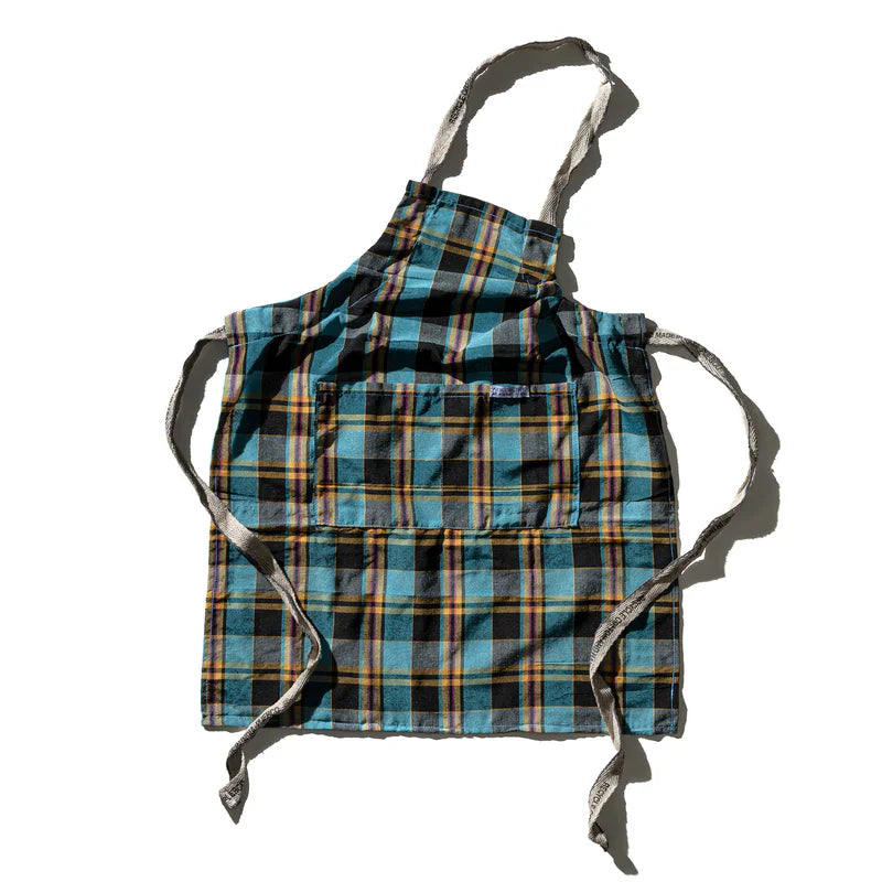 Recycle Cotton Check Apron Blue – PUEBCO ONLINE MARKET